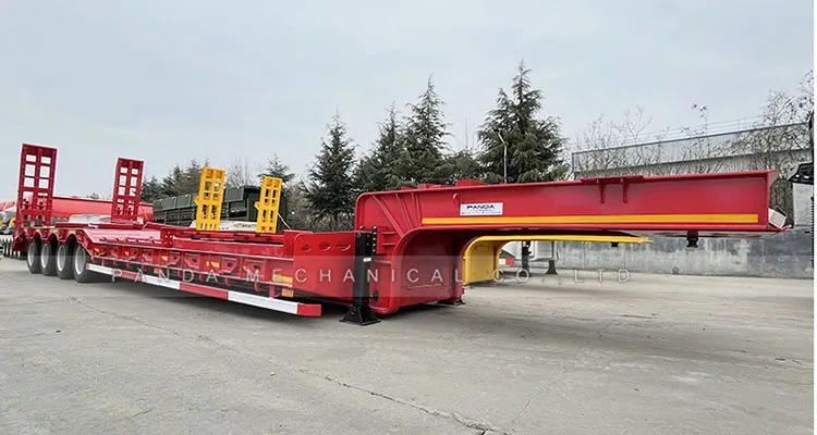 Pandamech Construction Machine Carrier 17.5m Low Bed Lowbed Expand Semi ...
