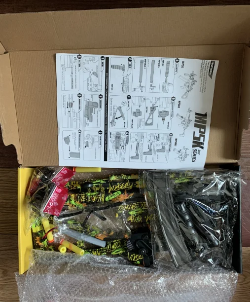 7-8mm Soft Bullet Electric Mp5k Gel Blaster Gun Christmas Gift Mp5 ...