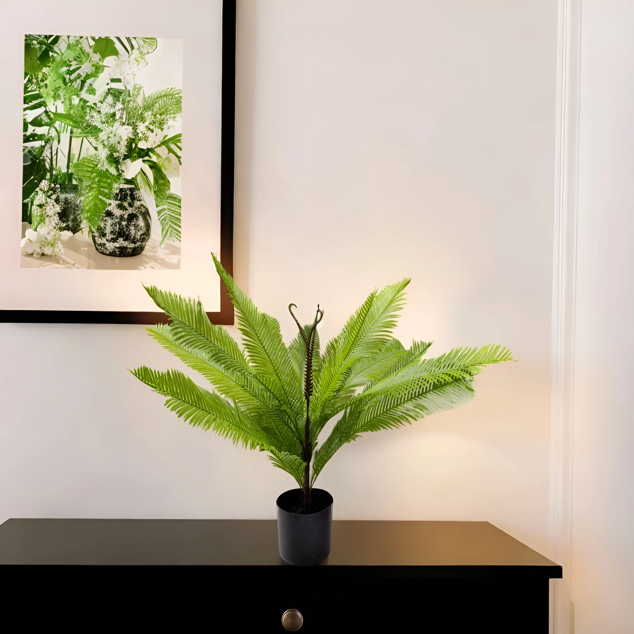 Hotsale Real Touch Simulated Green Pot Bonsai-spiny Tree Fern (cyathea ...