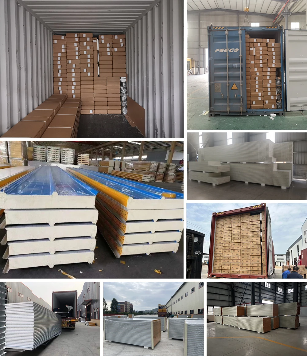 Top Quality Wall Panel Sheets Exterior Rock Wool Eps Pu 50mm Sandwich ...