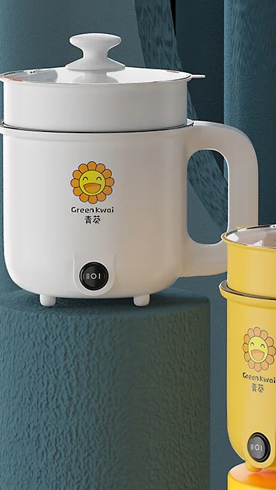 Dormitory Mini Nonstick Pot Electric Multi Cooker 1.8l Pots Cooking Set ...