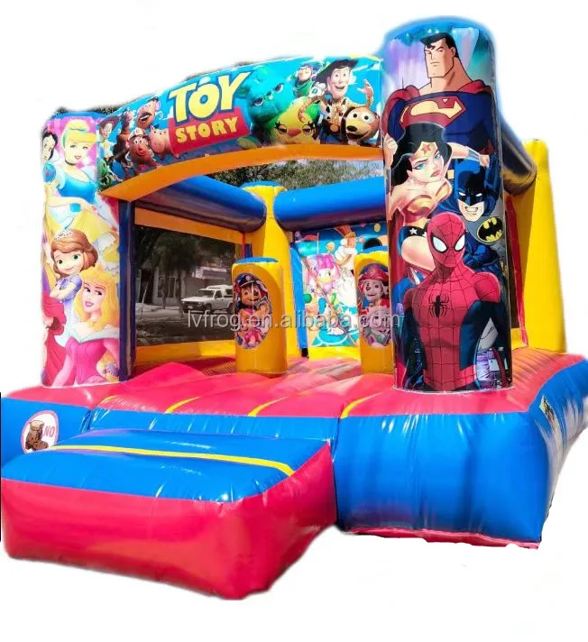 Commercial Princess Kids Bouncer Obstacle Gonflable Bouncy Bounce House ...