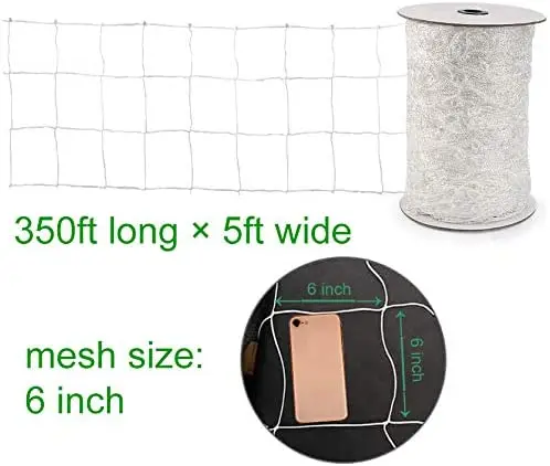 Outdoor Heavy-duty Garden Nylon Trellising Plant Netting Mesh Support ...