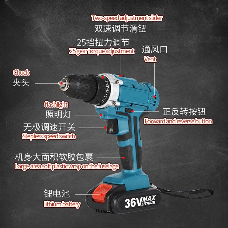 Probon Direct Sales Portable Multifunctional Cordless Drill With ...