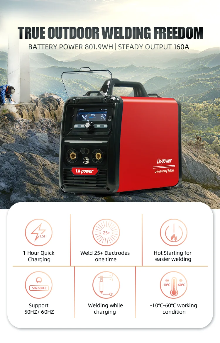 Newest 160a Multi Charging Ways Lifepo4 Battery Arc Welding Machine For ...