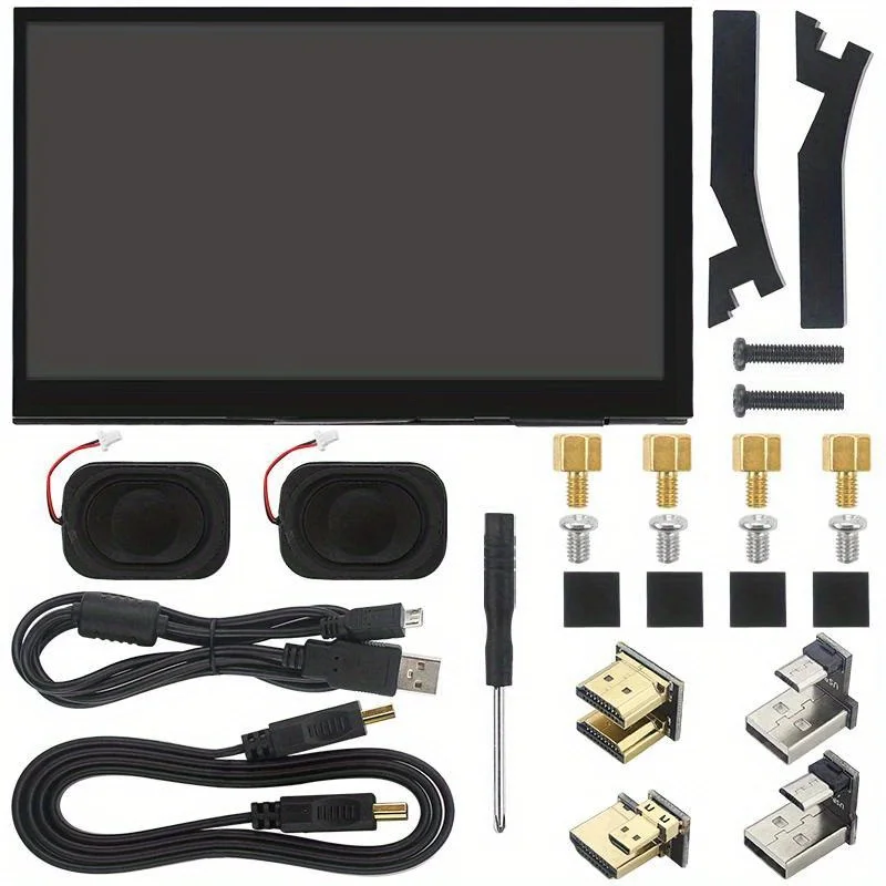 7 Inch Raspberry Pi 4 Touch Screen 1024x600 Ips Lcd With Speaker For ...