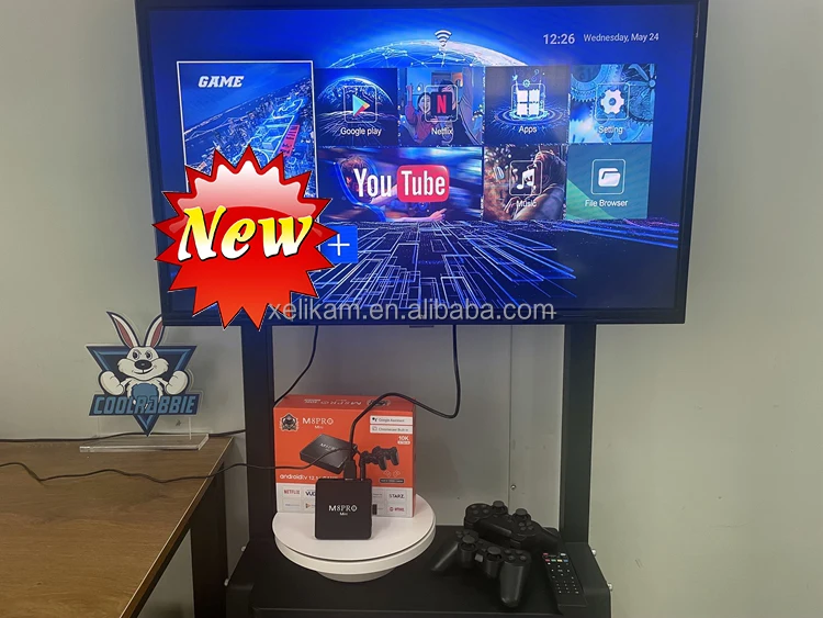 Coolrabbie M8 Pro Mini Game TV Box - Dual System Fun