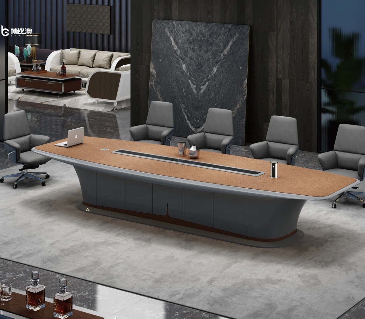 Modern High-end Meeting Room Aircraft Inspired Design on Both Sides of ...