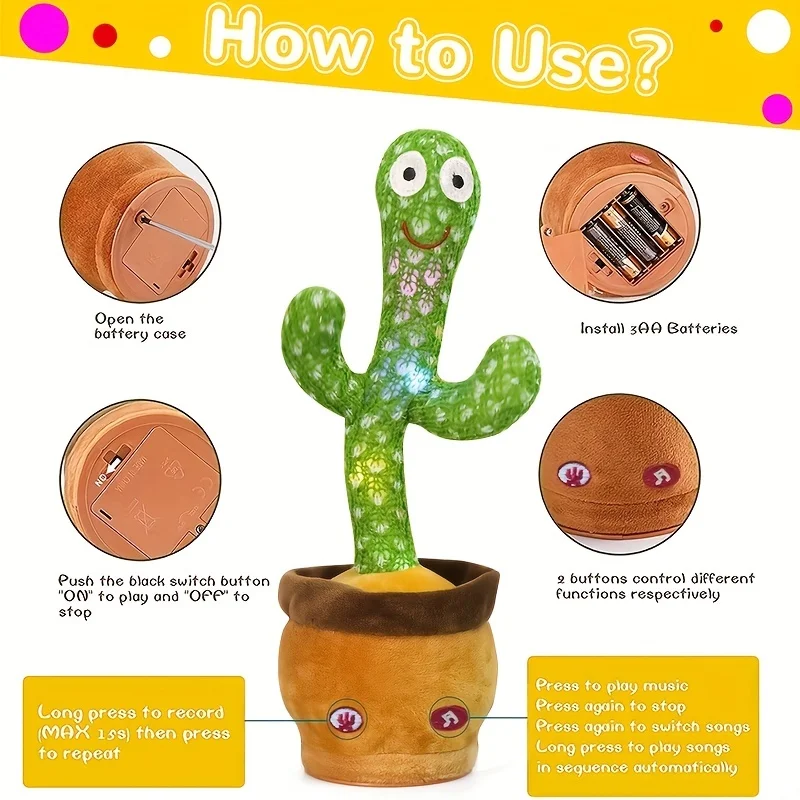 Customized Dancing Cactus Toy For Stress Relief & Fun, Oem Welcome