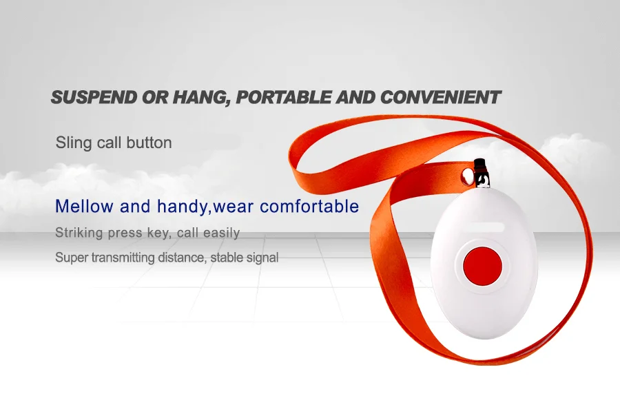 Nursing Home Call System - Elderly Caregive Button with Rope