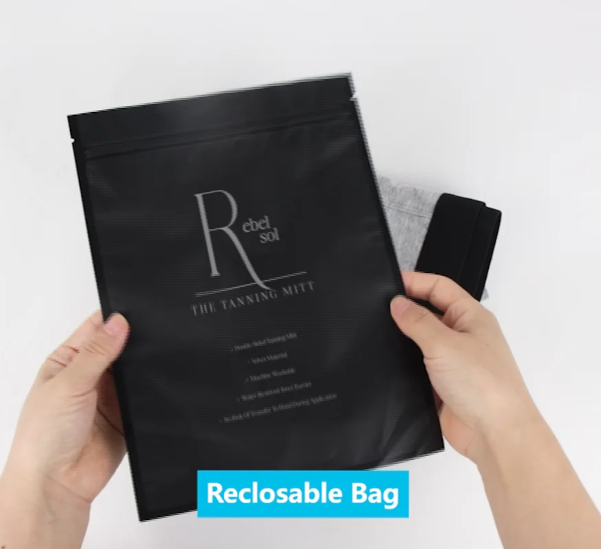 Custom Logo Printing Frosted Resealable Zipper Zip Lock Waterproof ...