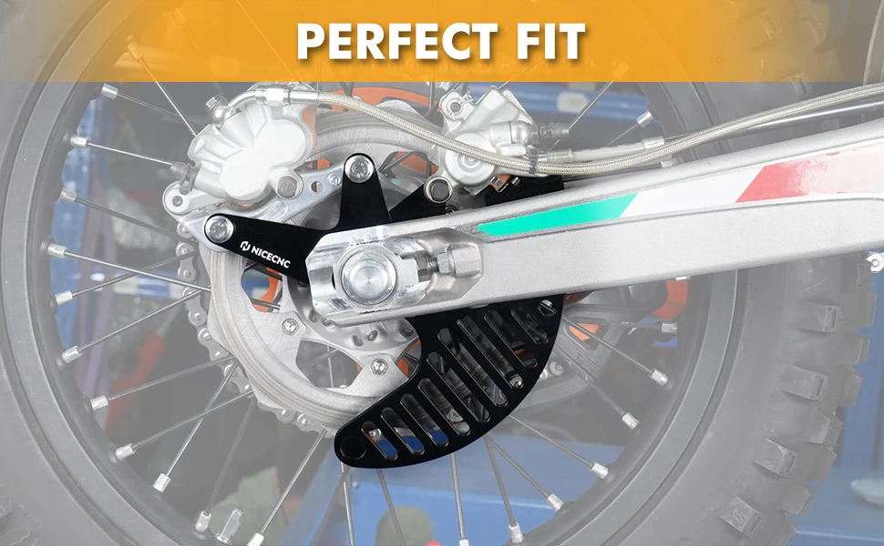 Nicecnc Dual Calipers Bracket Stunt Brake Disc Guard for KTM