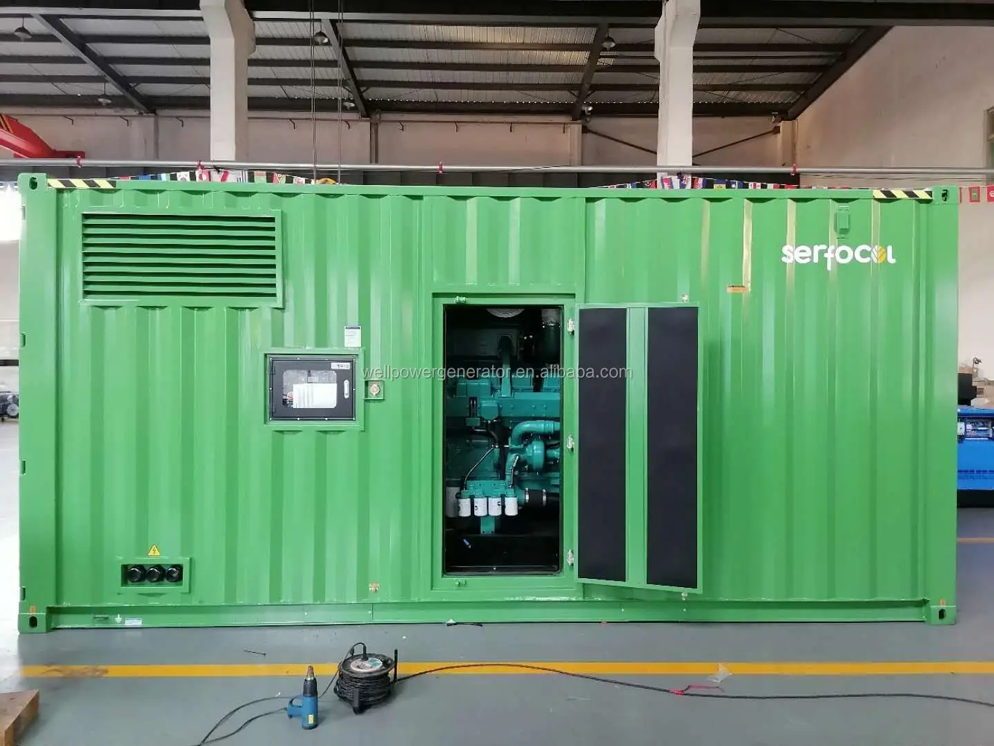 Container Generator 1250kva 1000kw Soundproof Silent Cummins diesel ...