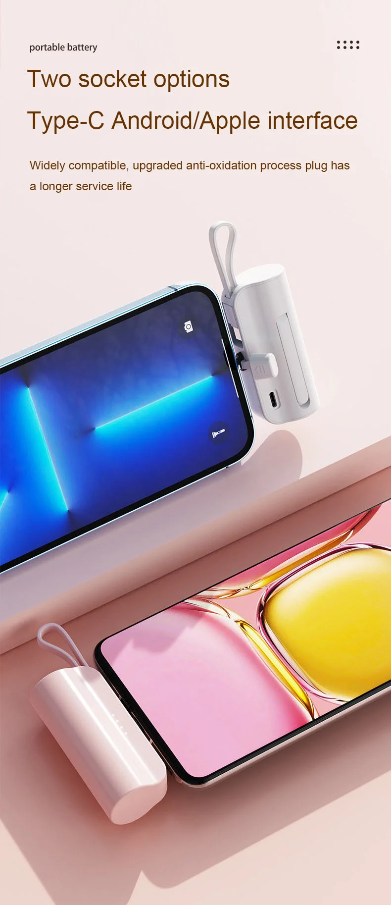 Boxuy Portable Charger - 5000mah Power Bank with Quick Charge