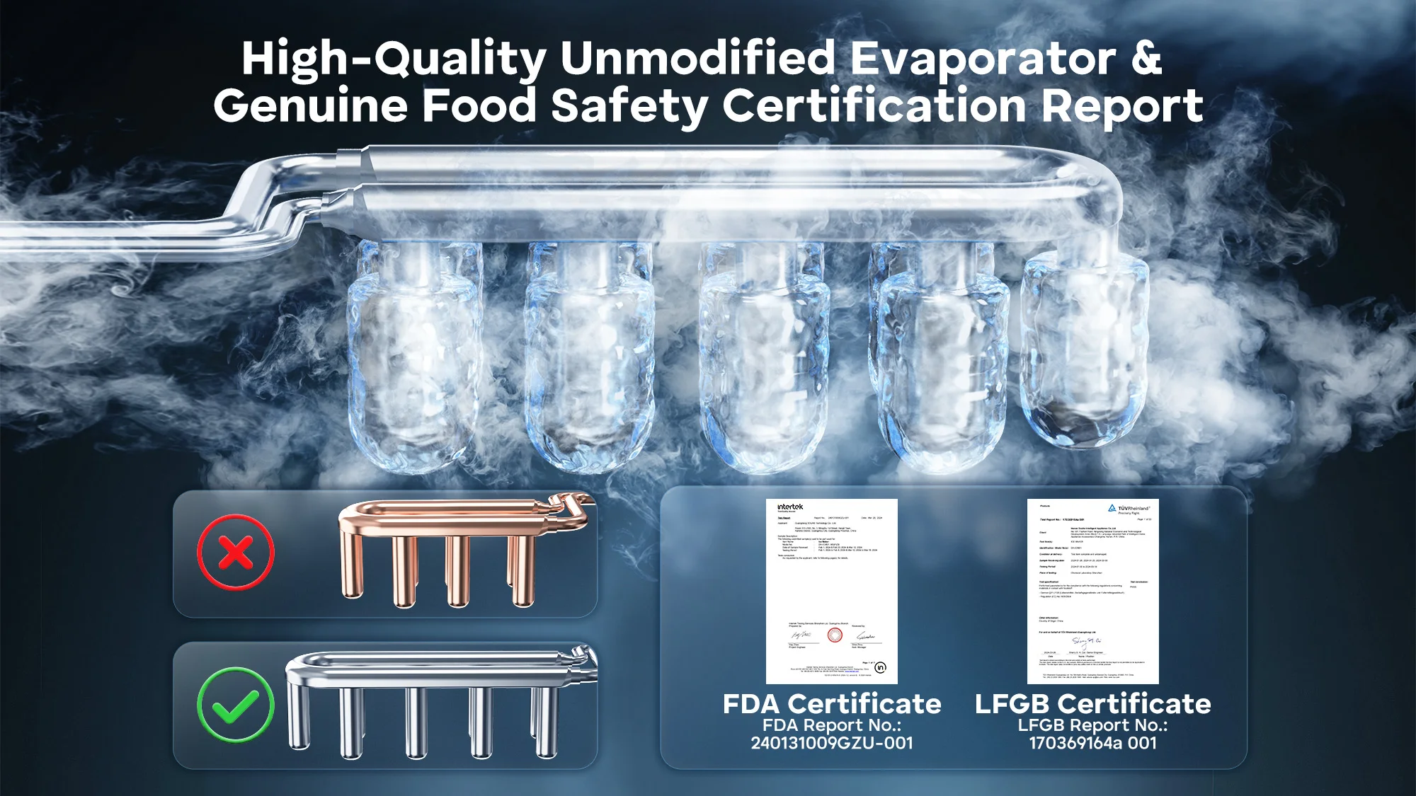 DOUHE Mini Ice Maker - Efficient Ice Production at Home