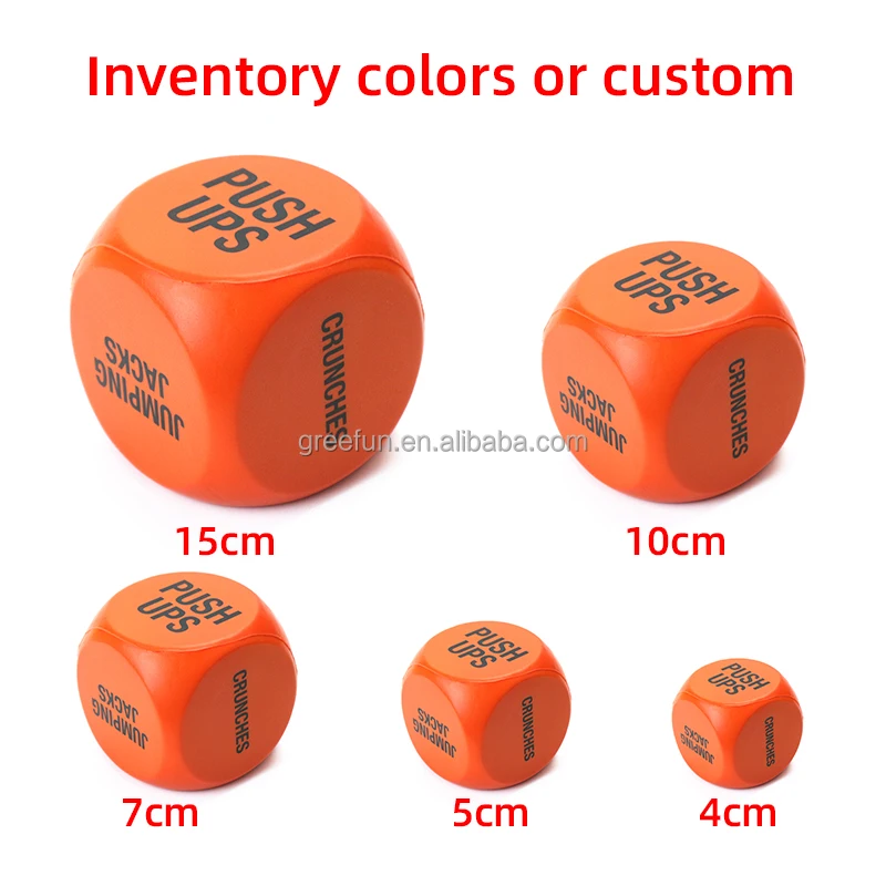 Custom Foam Exercise Dice - Fun & Personalized Fitness