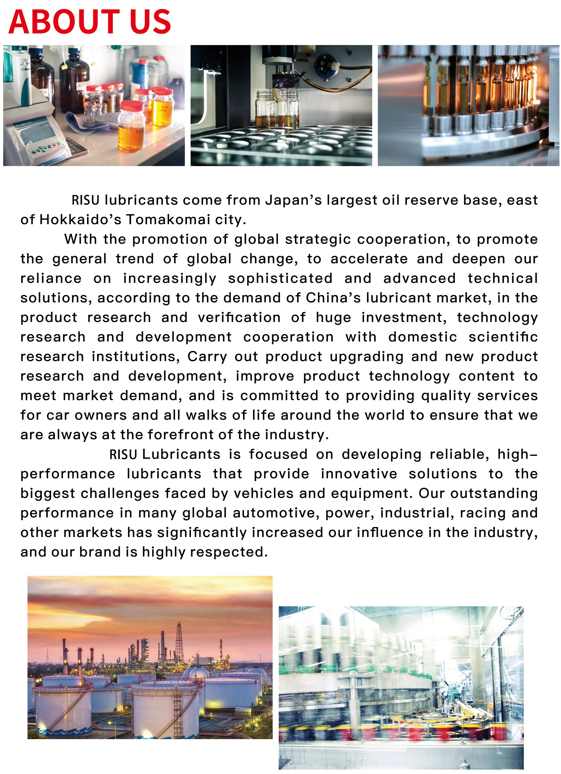 RISU 0W20 Automotive Lubricants - High Performance Motor Oil