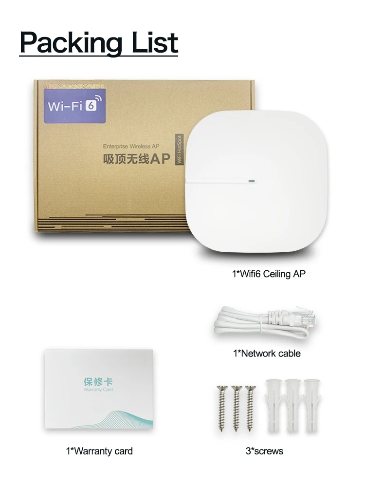 11ax AP - Ceiling Wifi Router - 1800mbps Dual Band Access Point