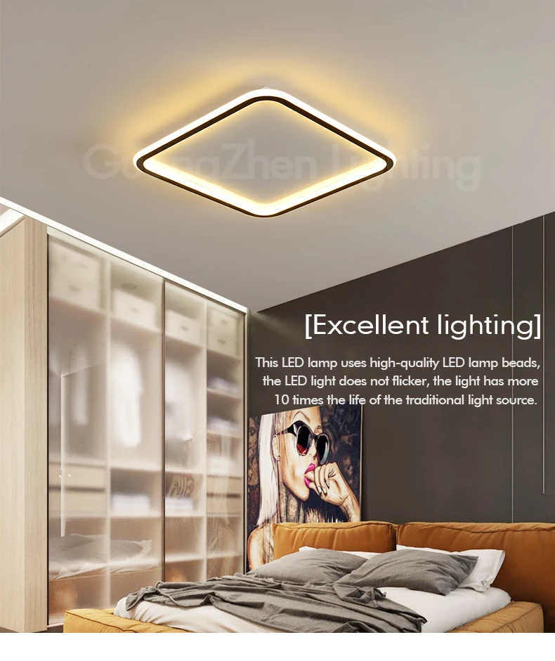 Ceiling Light Fixture 100w Modern Minimalist Ceiling Light Creative ...