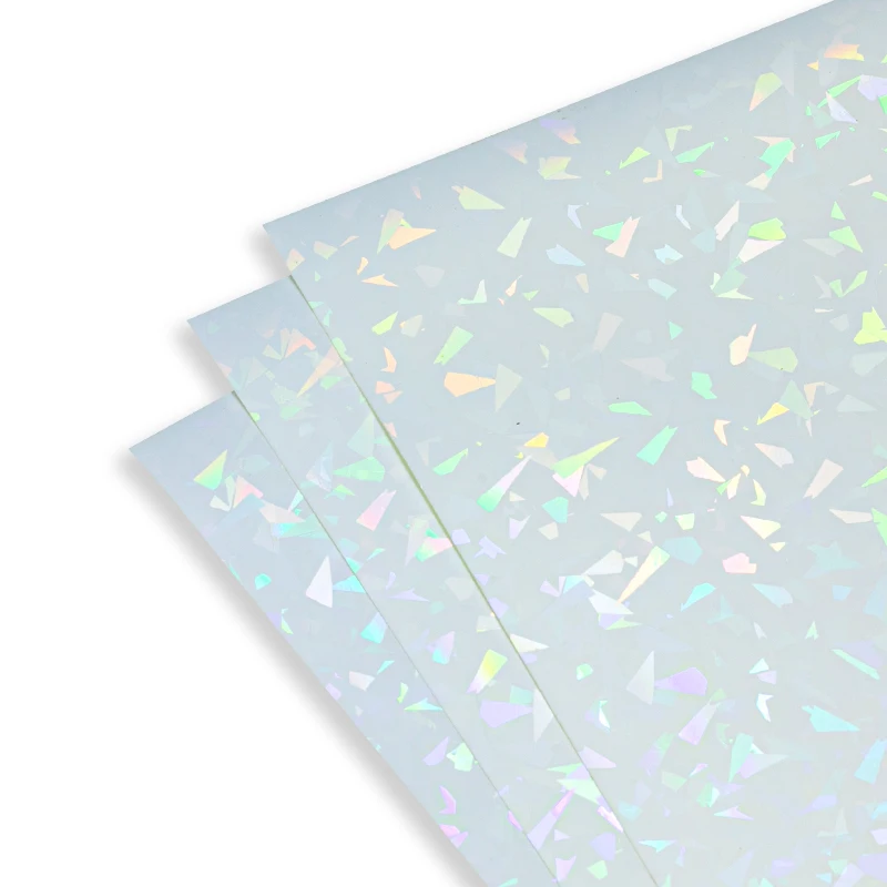 A4 Size Sheet of Glossy Printable Broken Glass Pattern PET Vinyl