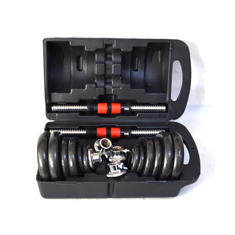Free Changed Weight Black Painting Dumbbell Barbells Sets With Boxes ...
