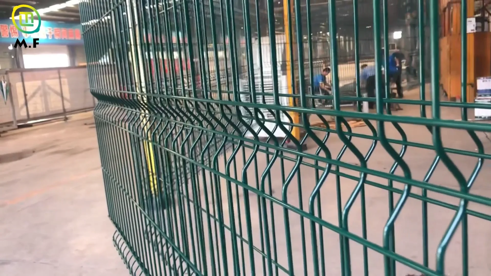 Outdoor 3d Panel Fence Curved Welded Wire Mesh Fence Airport Galvanized Steel Security 3d Metal ...