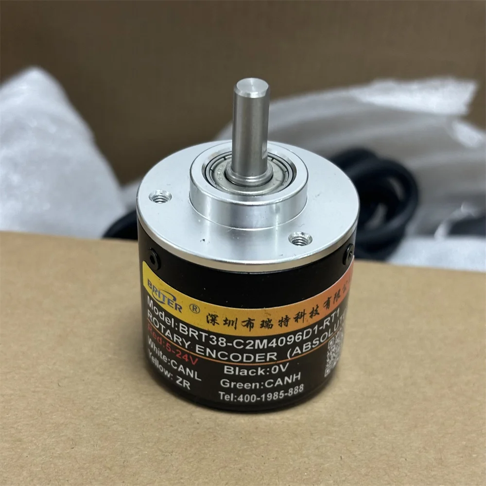 38mm Rs485 Canopen 4~20ma Ssi Output 12bit Absolute Encoder Brt38 ...