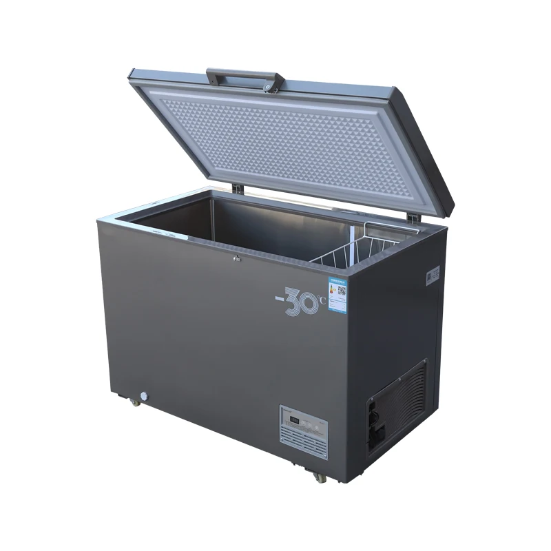 Single Door Top Open Fridge Chest Horizontal Chiller Stainless Steel ...