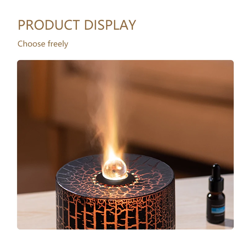 Remote Control 300ml Aromatherapy 7 Colors Essential Oil Crack Shape ...