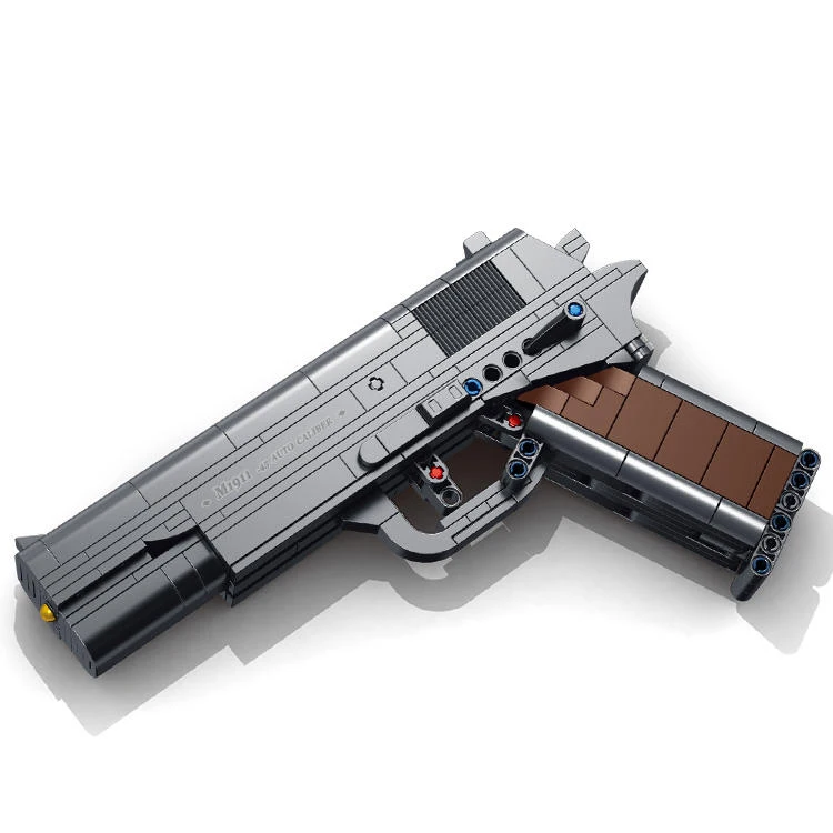 M1911 Automatic Pistol 333pcs Child Building Block Set Brick Gun Toys ...
