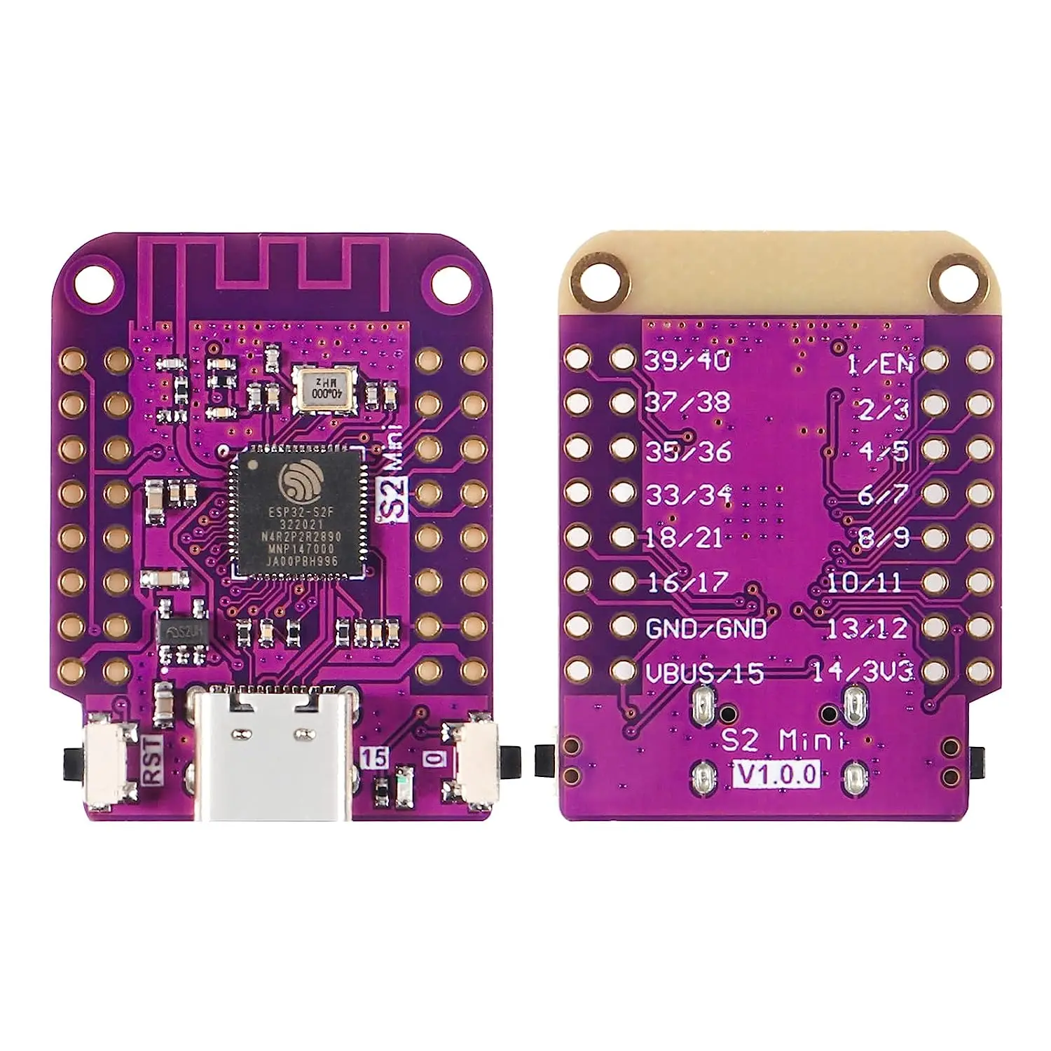 Esp32 S2 Mini V1.0.0 Wifi Iot Board Based Esp32-s2fn4r2 Esp32-s2 4mb ...