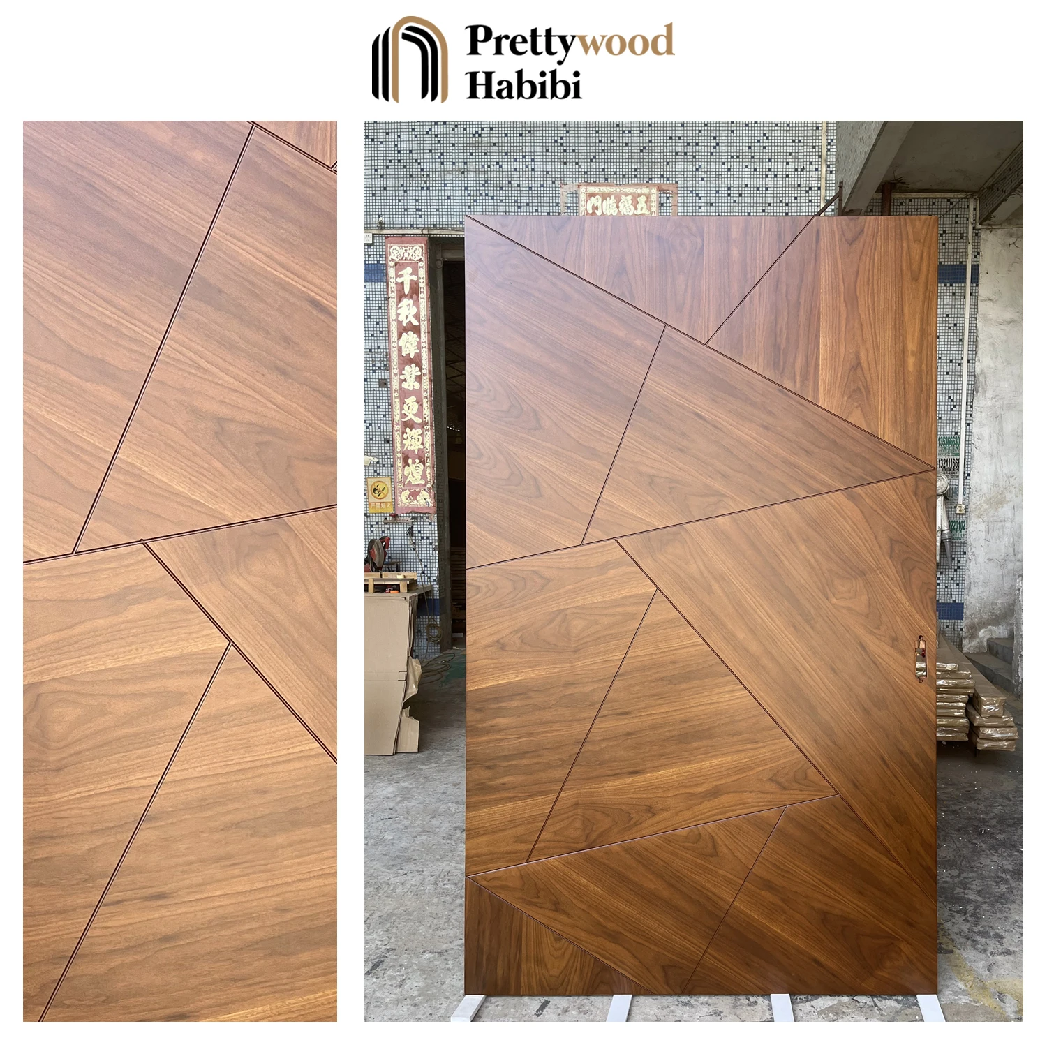 Prettywood Modern House Exterior Irregular Geometry Design Solid Wooden ...