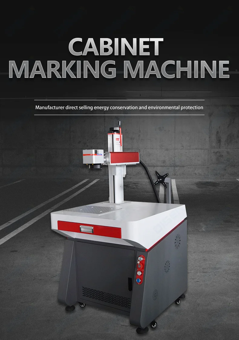 Machinery Cabinet Type Fiber Optic Laser Engraving Big Area Size Large Format Laser Marking ...