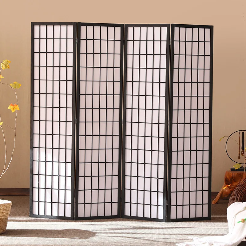 Movable Wooden Folding Screen - Simple Modern Partition