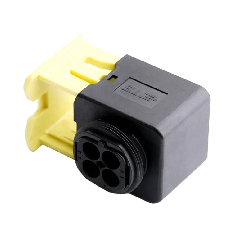 4 Way Heavy Duty Series 1-1418390-1 Female Housing Sealed Black Auto ...