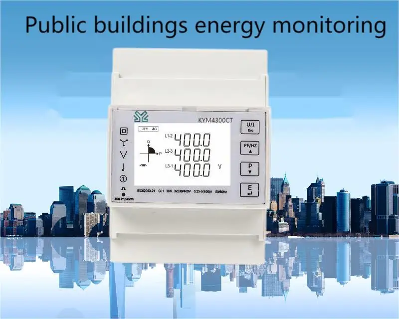 Three Phase Tuya Wifi Multi Tariff Digital Indirect Connect Meter