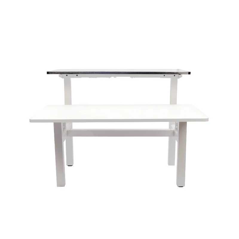 Home Office Table 4 Leg Adjustable Height Electric Lift Sit Stand Home ...