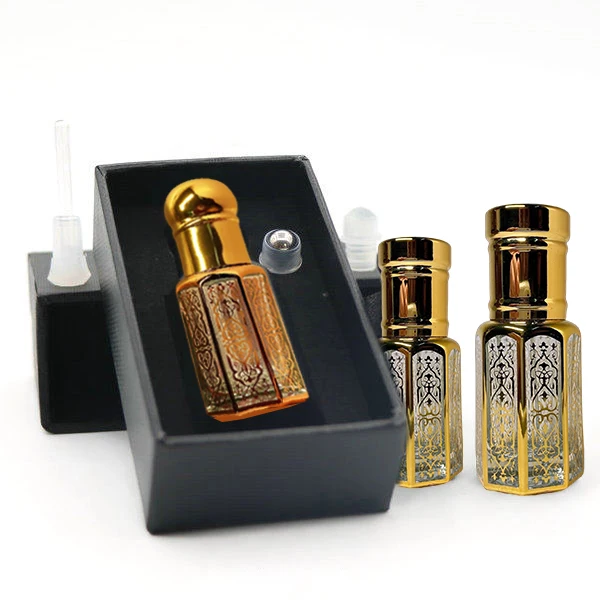 Custom Luxury Empty Essential Oil Tola Attar Bottles Boxes