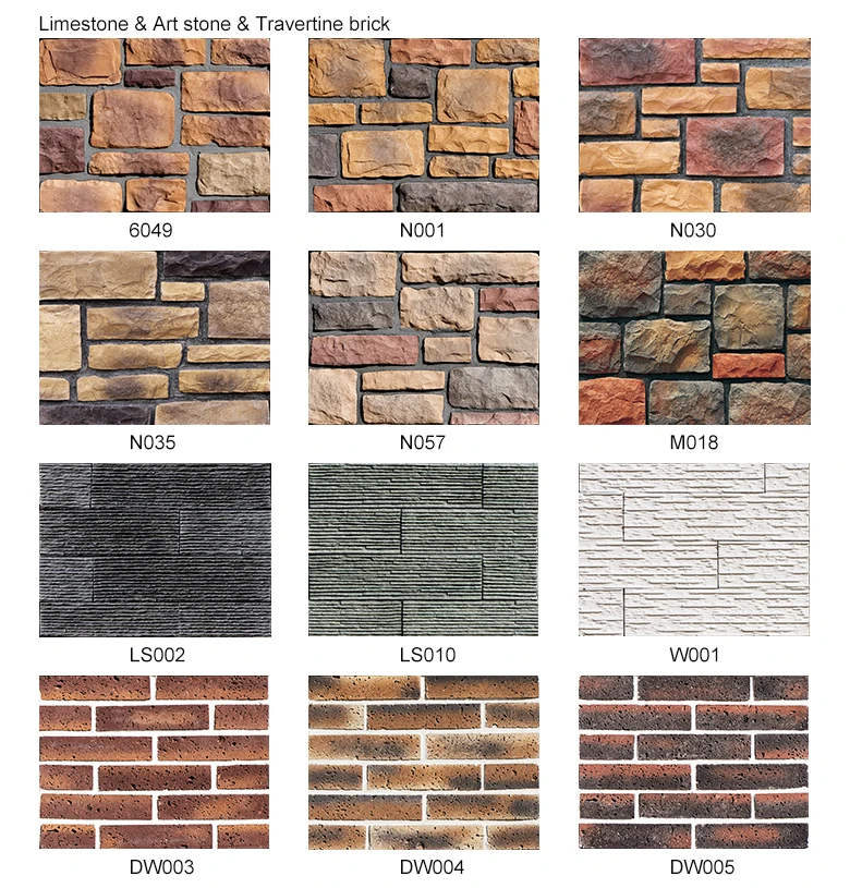 Faux Brick Veneer Exterior Wall Artificial Red Bricks Interior Material ...