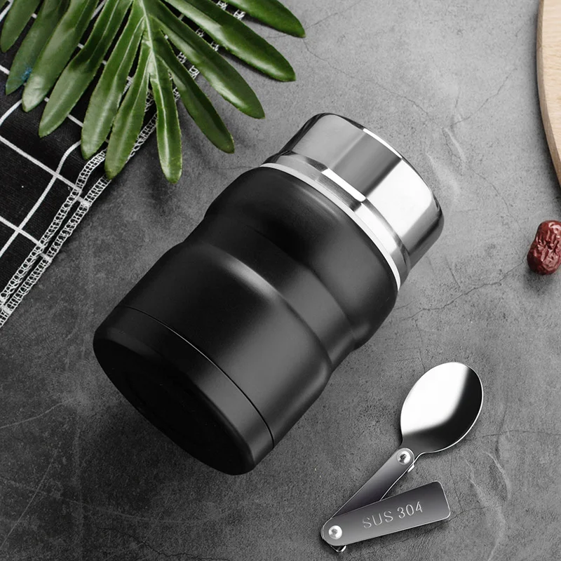 500ml Stainless Steel Working Bento Lunch Box Soup Cup Thermos For Hot ...