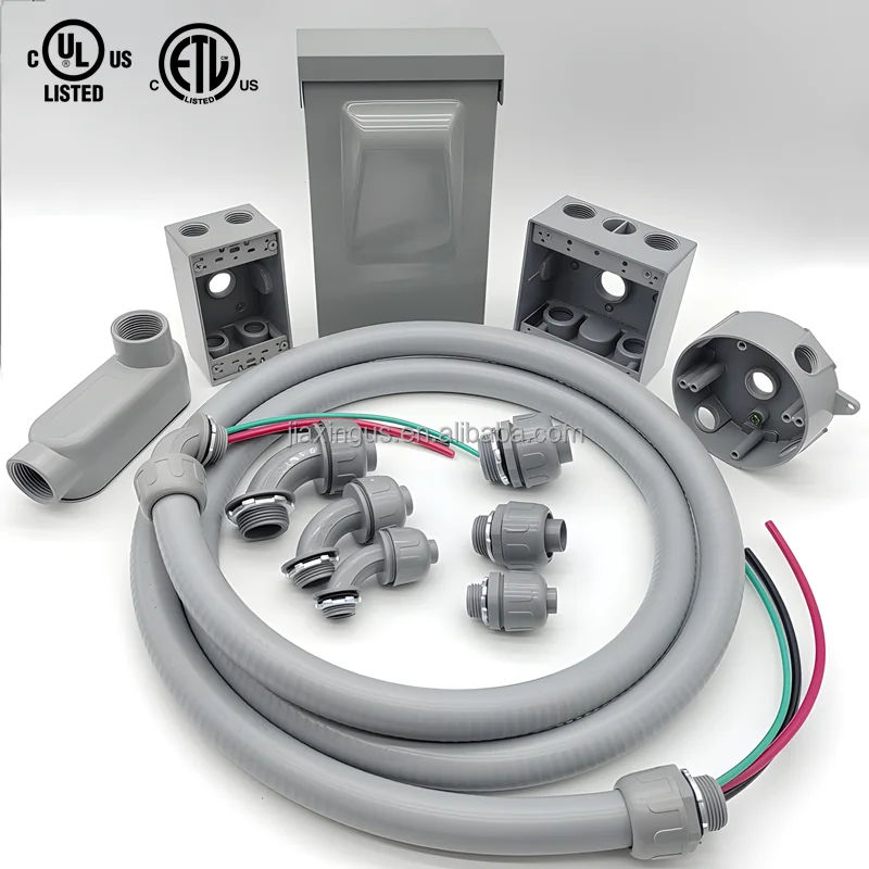 Waterproof PVC Liquid Tight Conduit Connectors Nylon Non-Metallic ...