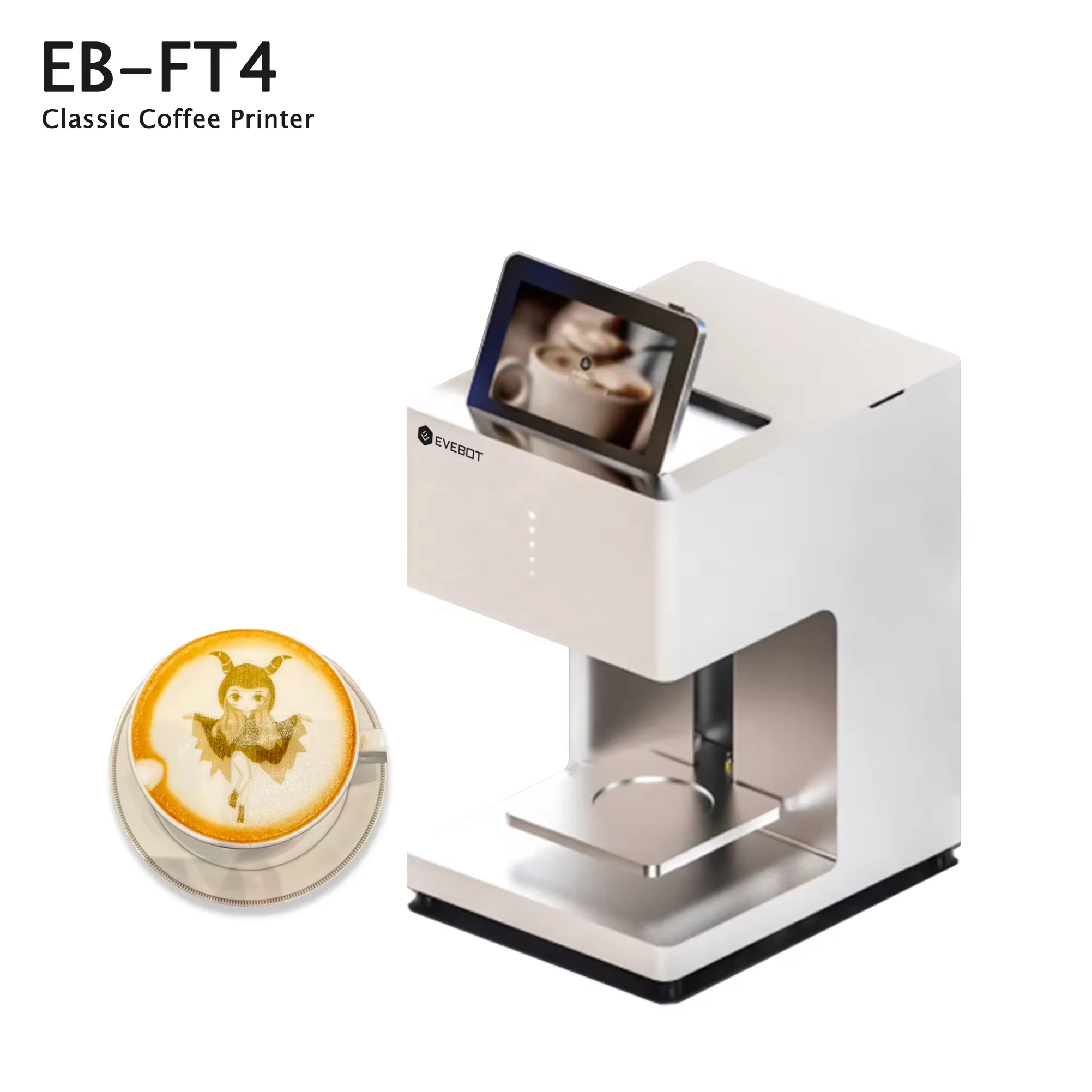 Evebot Food Grade High Resolution And Quick Print Inkjet Printer Coffee ...