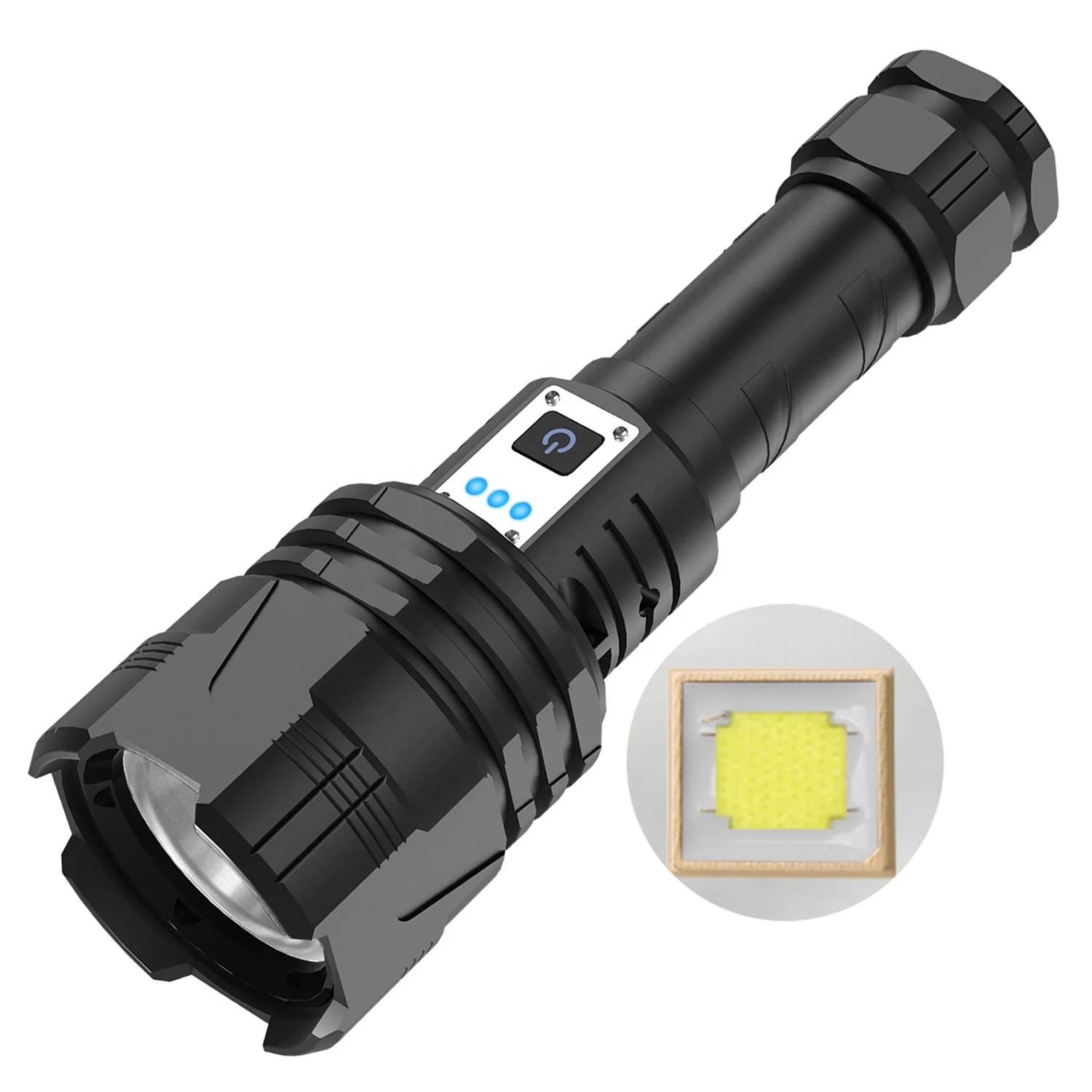 Powerful Spotlight Heavy Duty Torch 2KM Long Range Beam High Power ...