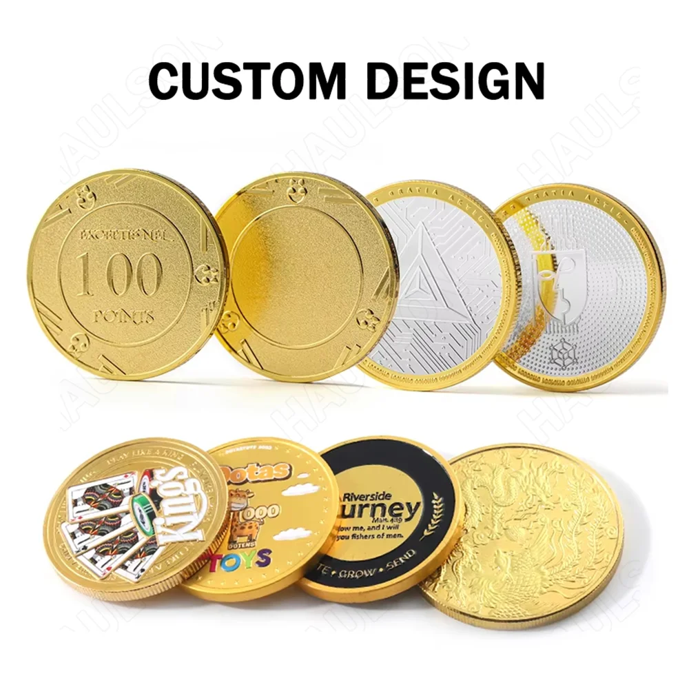 Custom 40mm Stainless Steel Metal Blank Coin Mirror / Matte Brass ...