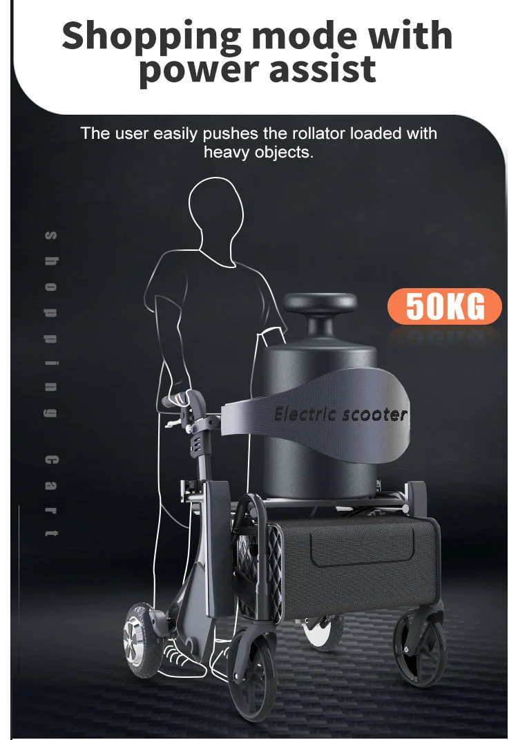 Adult Portable Swivel Chair - Electric Wheelchair for Elderly
