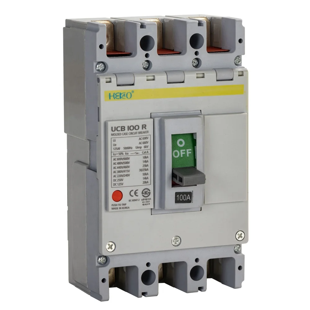 100A UCB100R-F 3P MCCB Moulded Case Circuit Breaker