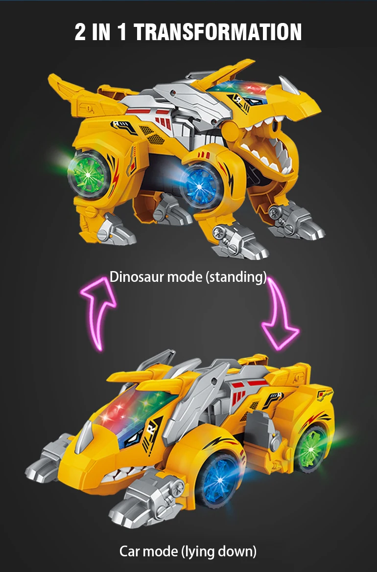 Funny Music Electric Deformation Universal Toy Car