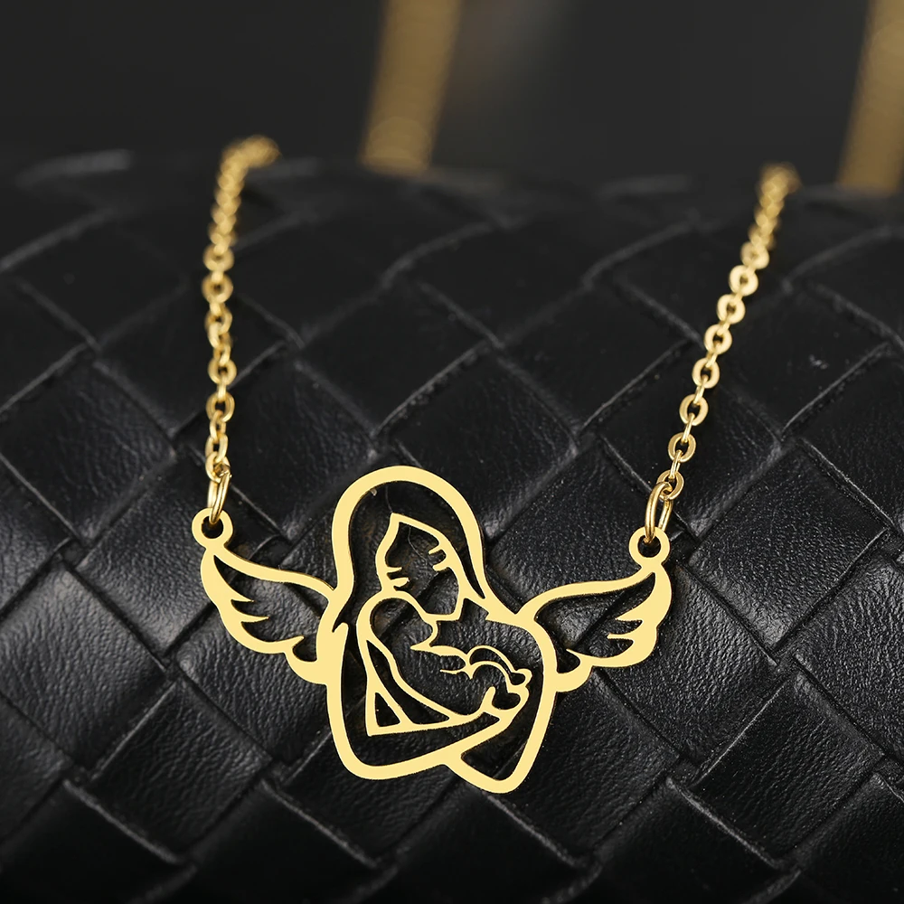 Mother Baby Pendant Necklace
