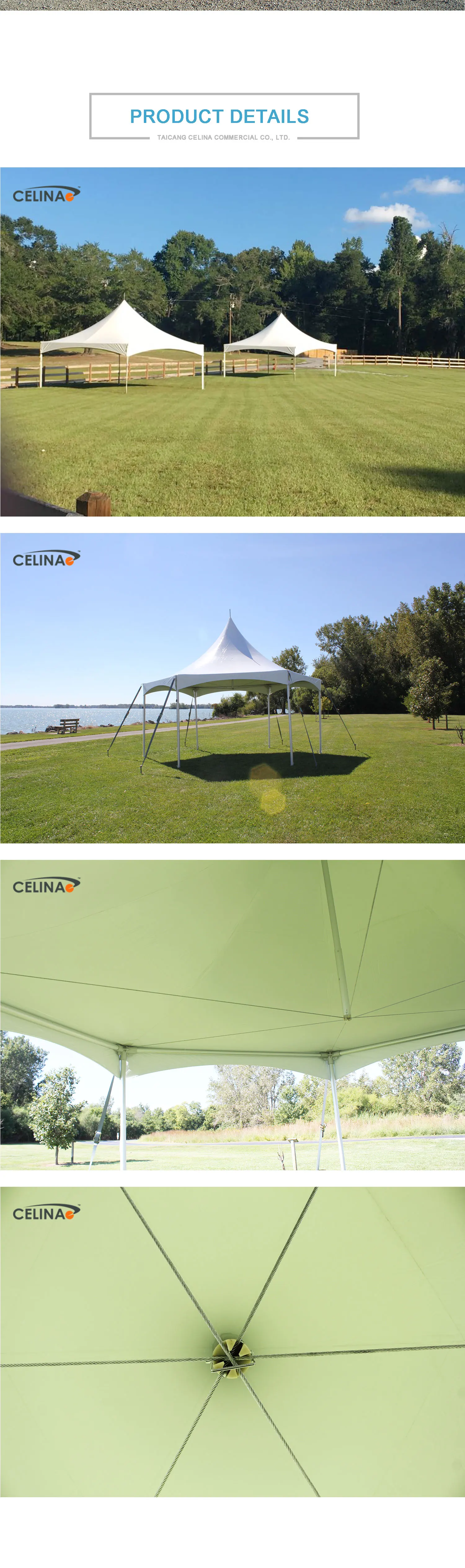 Celina Trade Show Event Outdoor Tent Hexagonal Party Pinnacle Wedding ...