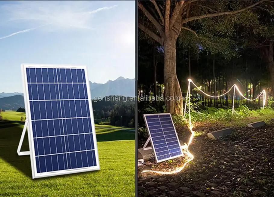 Outdoor Solar Strip Light with Remote - 50000 Hours Lifespan